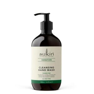 sukin - cleansing hand wash with pump, signature collection, 8.46 fl oz 250 ml