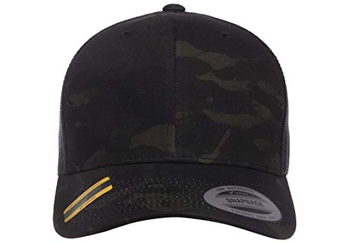 Yupoong YP Classics Retro Trucker Cap, Multicam Black, OS