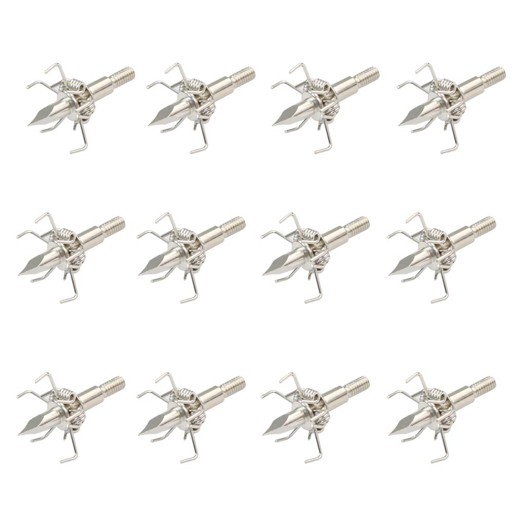 Broadheads 100 Grain Archery Hunting Small Game Sharp Judo Hammer Crossbow Compound Bow Arrow Screw Tips