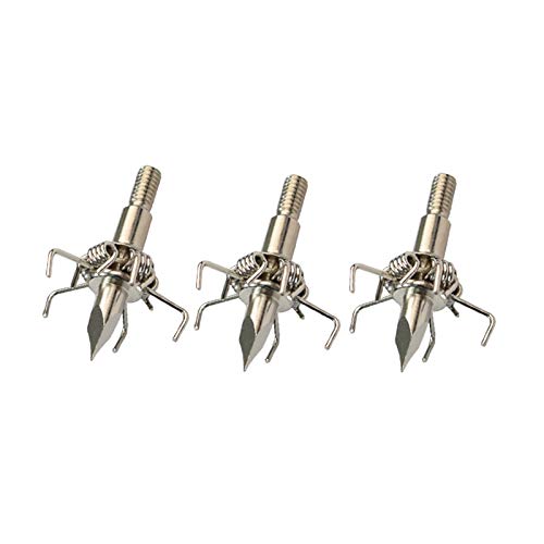 Broadheads 100 Grain Archery Hunting Small Game Sharp Judo Hammer Crossbow Compound Bow Arrow Screw Tips