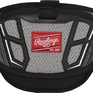 Rawlings NOCSAE Arc Reactor Core Baseball Catcher's Protective Heart Guard Attachment Piece, Black, Model:CPAPN-B