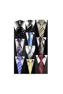 veegood men's classic neck ties for men 10 pack classy men's tie woven jacquard ties party suit b10vg01