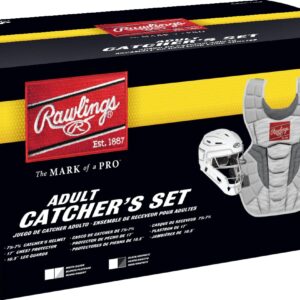 Rawlings | VELO 2.0 Catcher's Set | Baseball | Adult 15+ | White/Silver