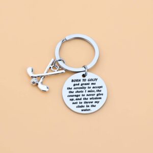 TIIMG Funny Golf Gift Golfer Gift Golfing Keychain Gift for Dad Grandpa Husband Boyfriend Golf Lover Gift Golf Cart Keychain