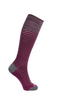 ja vie javie 76% merino wool graduated compression socks for women & men (15-20mmhg) fuchsia