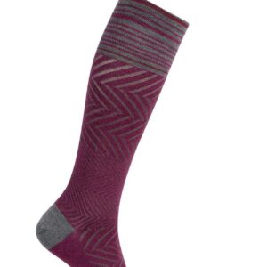 ja vie JAVIE 76% Merino Wool Graduated Compression Socks for Women & Men (15-20mmHg) Fuchsia