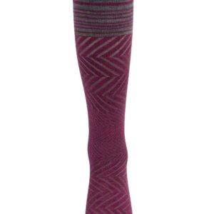 ja vie JAVIE 76% Merino Wool Graduated Compression Socks for Women & Men (15-20mmHg) Fuchsia