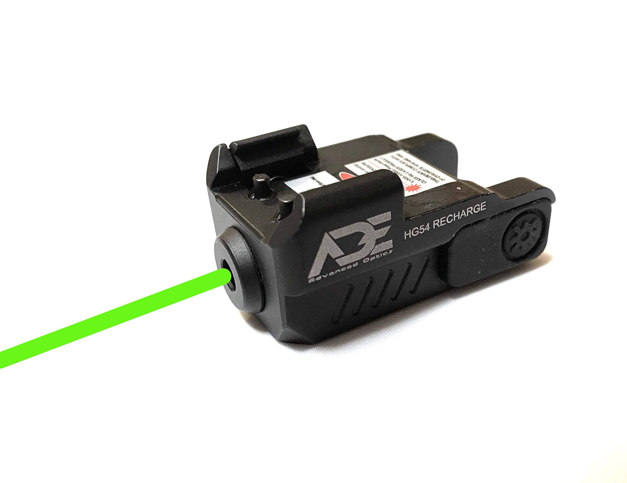 Ade Advanced Optics HG54G-2 Rechargeable CLASS IIIa Green Laser with Magnetic USB Charger