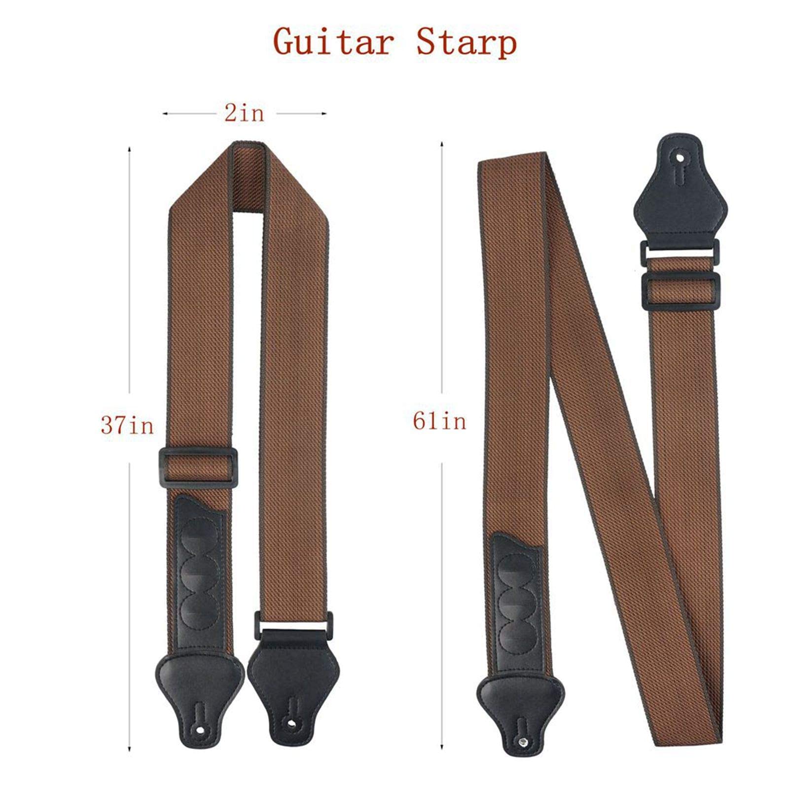 SUNYIN Guitar Stand Accesssories Kit Begineer Guitar Accessories Set A-Frame Electric Acoustic Guitar Stand 10-Feet Guitar Cord Guitar Strap Guitar Capo Guitar Tuner Guitar Picks