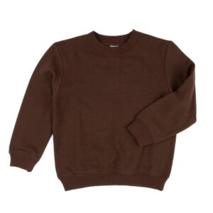 Leveret Kids & Toddler Boys Girls Long Sleeve Sweatshirt Brown (Size 4 Years)