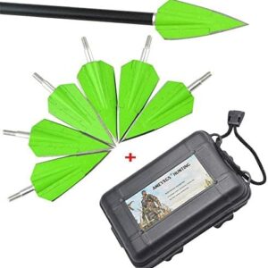 AMEYXGS 150 Grain Broadheads Archery Hunting Arrowheads Metal Arrow Tips Screw-in Arrow Heads with Box for Shooting Practice (Green)