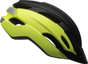 bell trace adult recreational bike helmet - matte hi-viz/black (2021), universal adult (53-60 cm)