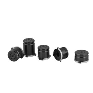 buttons for one controller, metal alumium alloy thumbsticks abxy mod buttons replacement for ps4 one controller(black)