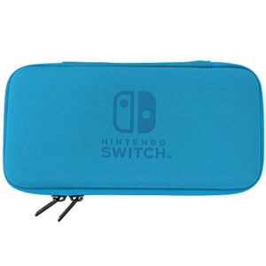 nintendo switch lite slim tough pouch (blue) by hori - officially licensed by nintendo