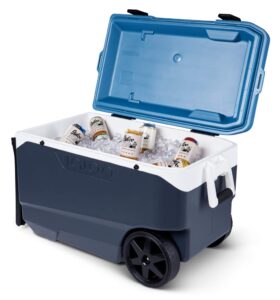 igloo outdoor maxcold latitude 90 cool box, gris foncé/bleu, 85 liter