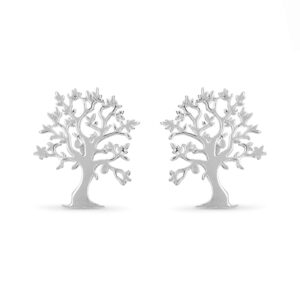 boma jewelry sterling silver tree of life nature stud earrings