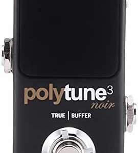 TC Electronic POLYTUNE 3 NOIR Tiny Polyphonic Tuner with Multiple Tuning Modes and Built-In BONAFIDE BUFFER