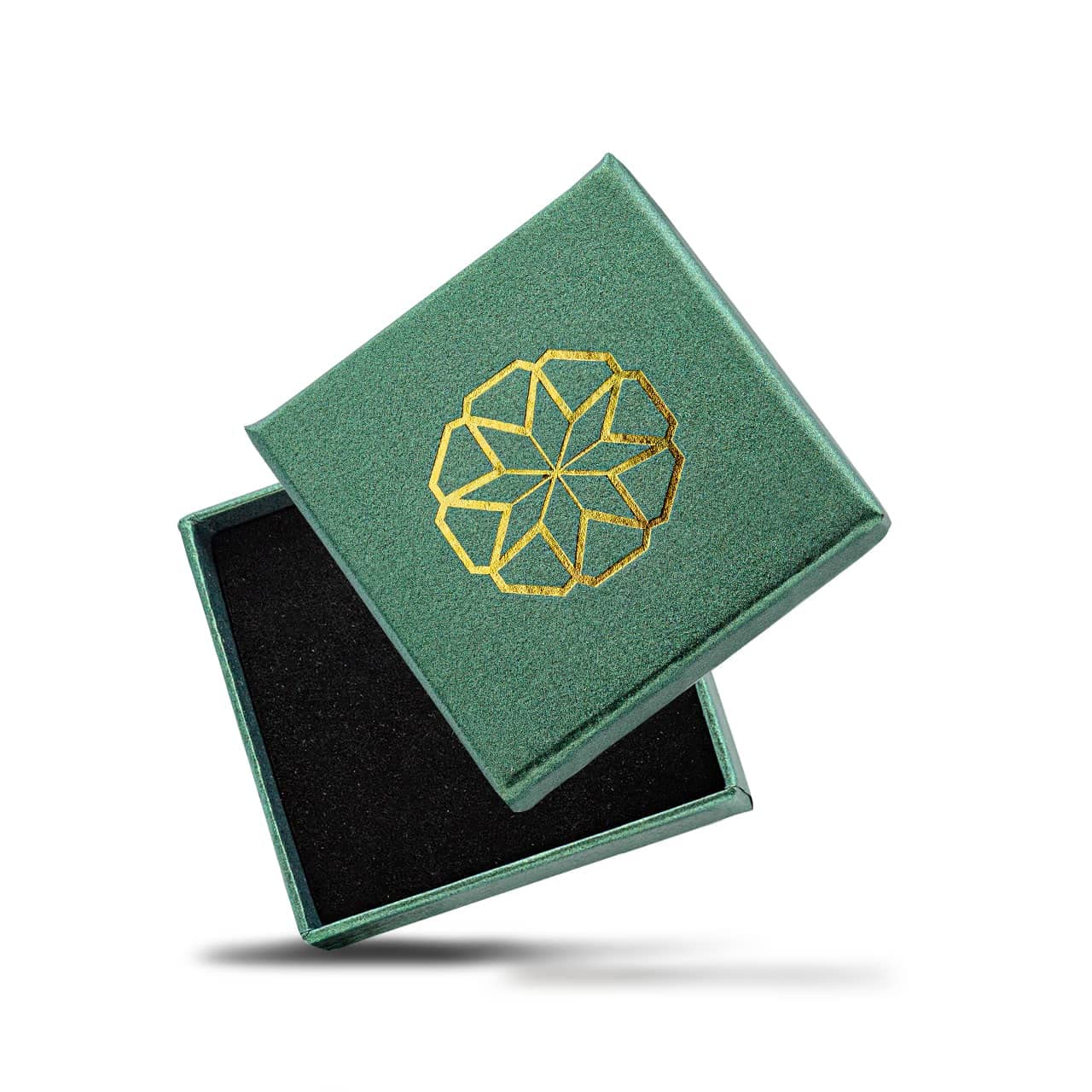 Certified 14k Yellow Gold Round Compass Navigation Starburst Pendant