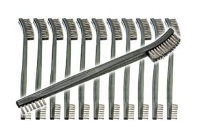 se 7� double-ended cleaning brushes with stainless steel bristles (12-pack) - 7621sb-12