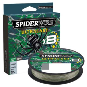 spiderwire ultracast braid | inshore camo | 30 lb test | 328 yards