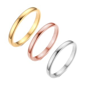 huasai 3pcs tungsten stackable rings set for women dainty engagement jewelry girl gift (6)