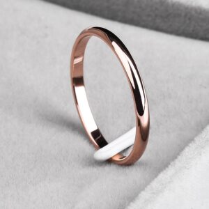 HUASAI 3Pcs Tungsten Stackable Rings Set for Women Dainty Engagement Jewelry Girl Gift (6)