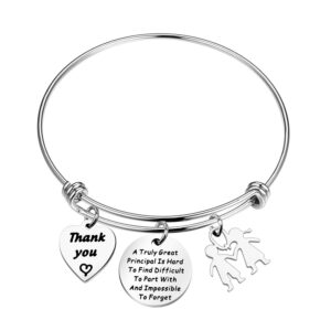 tgbje principal gift assistant principal gift a truly great principal is hard to find bracelet principal thank you gift school administrator gift (principal bangle)