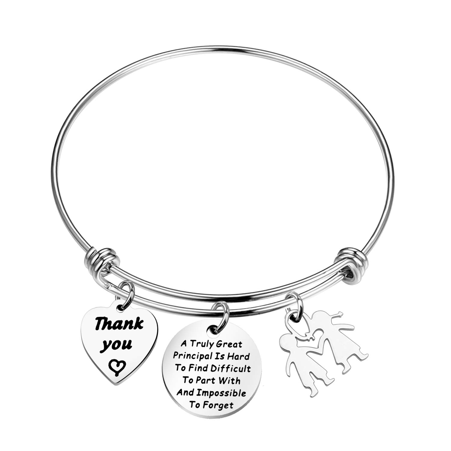 TGBJE Principal Gift Assistant Principal Gift A Truly Great Principal Is Hard To Find Bracelet Principal Thank You Gift School Administrator Gift (principal bangle)