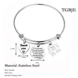 TGBJE Principal Gift Assistant Principal Gift A Truly Great Principal Is Hard To Find Bracelet Principal Thank You Gift School Administrator Gift (principal bangle)