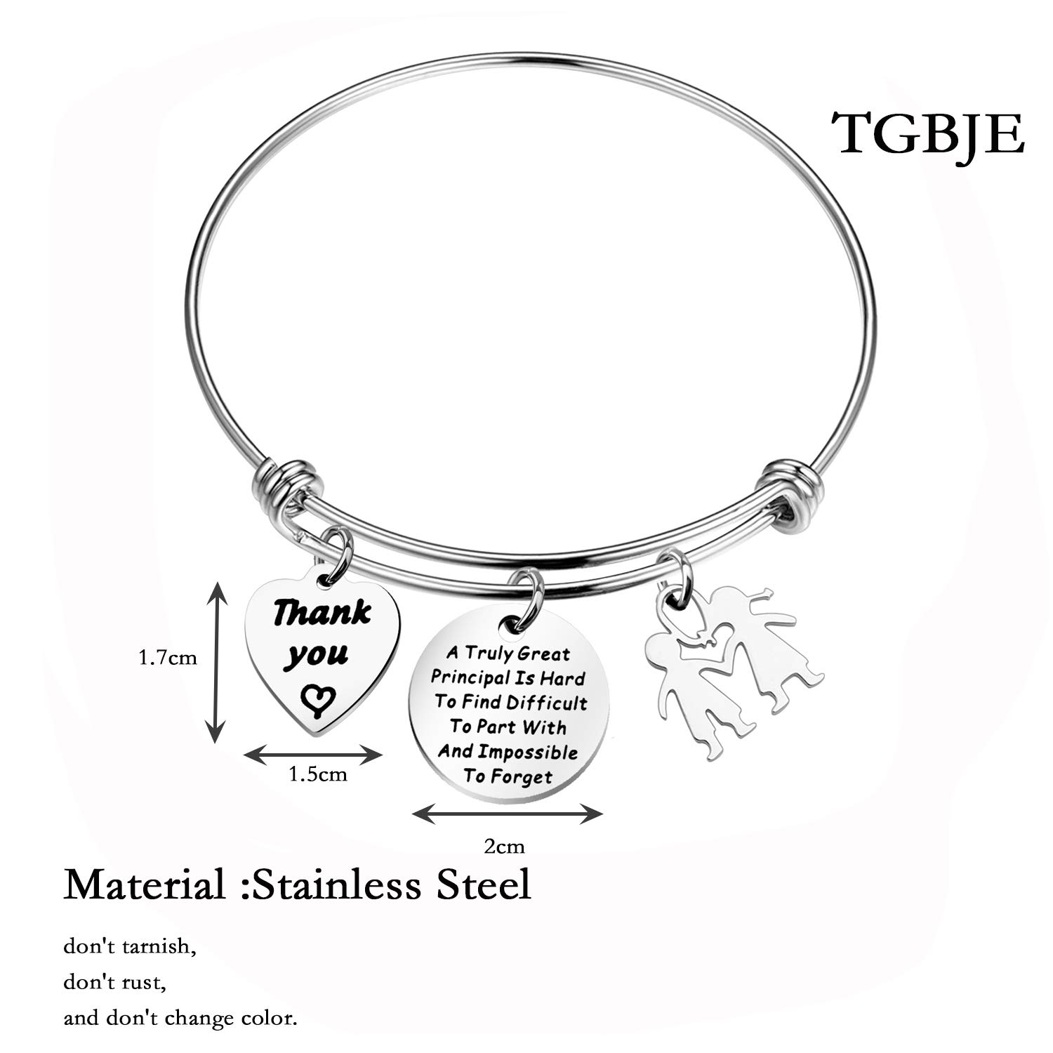 TGBJE Principal Gift Assistant Principal Gift A Truly Great Principal Is Hard To Find Bracelet Principal Thank You Gift School Administrator Gift (principal bangle)