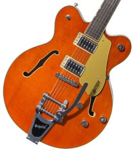 gretsch g5622t electromatic center block double-cut orange stain w/bigsby