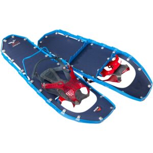 msr lightning ascent backcountry & mountaineering snowshoes with paragon bindings, 25 inch pair, cobalt blue