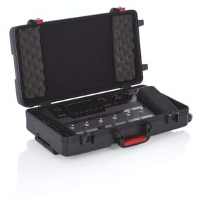 gator cases ata style case for the line 6 helix multi-fx floor processor with wheels (ghelixfloor)