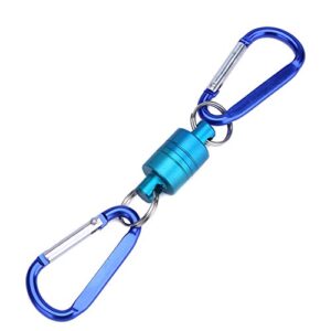 fly-fishing magnet,2 colors fly fishing release magnetic net release holder with aluminium alloy hanging buckle,release net(#2)