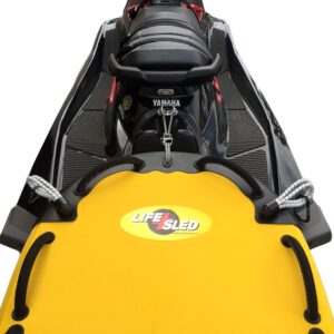 LS1 LifeSled 1.0 Water Rescue Sled for Extreme Extraction Conditions, Professional Emergency Water Extraction Board Used w/Jet Ski by Lifeguards, Fire & Rescue (Yellow)