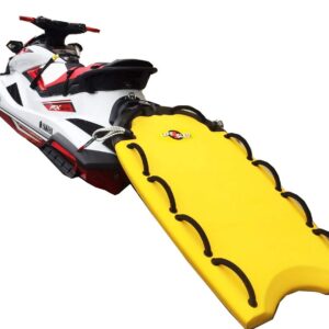 LS1 LifeSled 1.0 Water Rescue Sled for Extreme Extraction Conditions, Professional Emergency Water Extraction Board Used w/Jet Ski by Lifeguards, Fire & Rescue (Yellow)