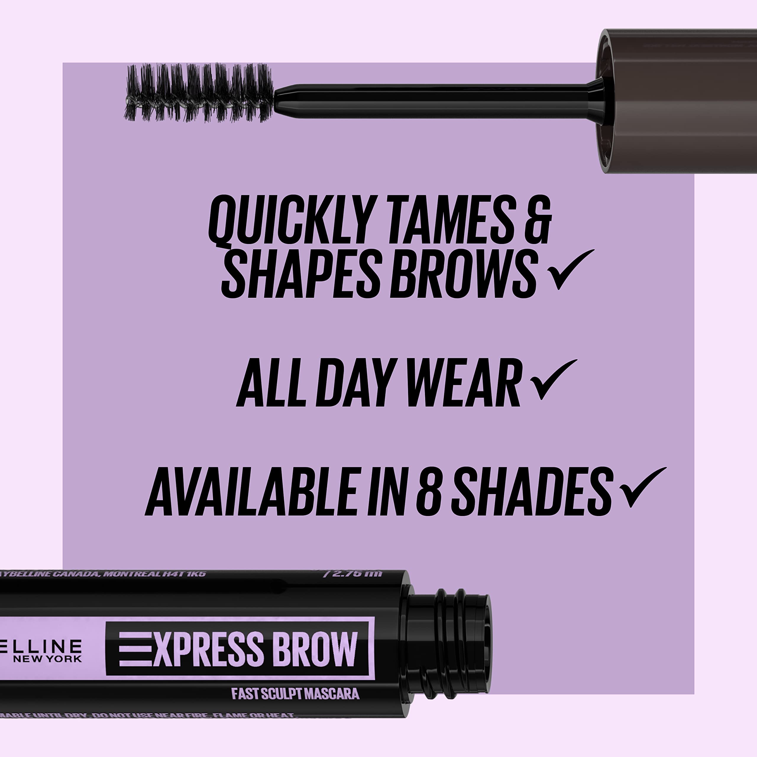 Maybelline Brow Fast Sculpt, Shapes Eyebrows, Eyebrow Mascara Makeup, Soft Brown, 0.09 Fl. Oz.