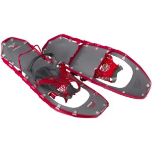 msr lightning ascent women's backcountry & mountaineering snowshoes with paragon bindings, 22 inch pair, raspberry