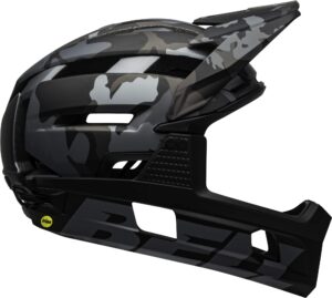 bell super air r mips adult mountain bike helmet - matte/gloss black camo (2023), large (58-62 cm)