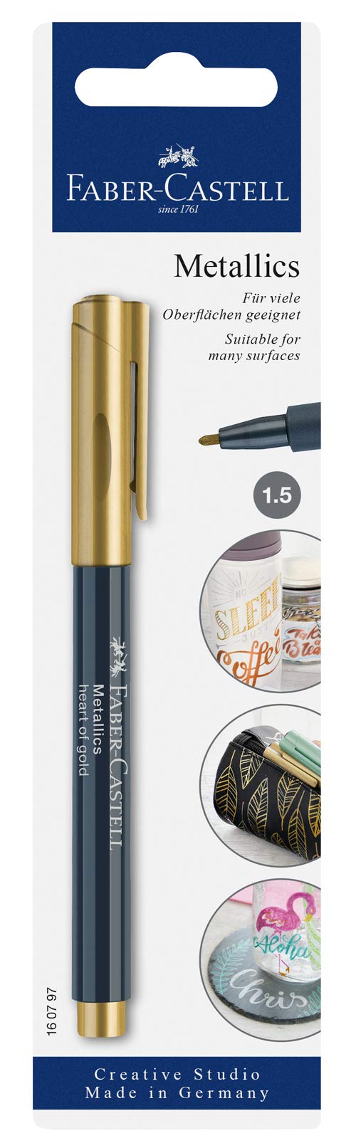 Faber-Castell Metallic Marker Blisterpack - Gold