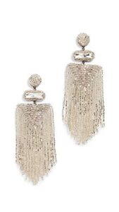 deepa gurnani women's deepa by deepa gurnani jody earrings, silver, one size