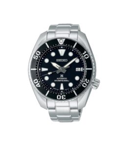 seiko prospex 3rd gen"sumo" diver's 200m automatic black dial sapphire glass watch spb101j1