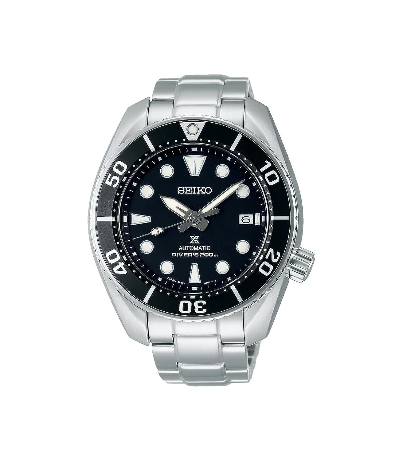 Seiko Prospex 3rd Gen"Sumo" Diver's 200m Automatic Black Dial Sapphire Glass Watch SPB101J1