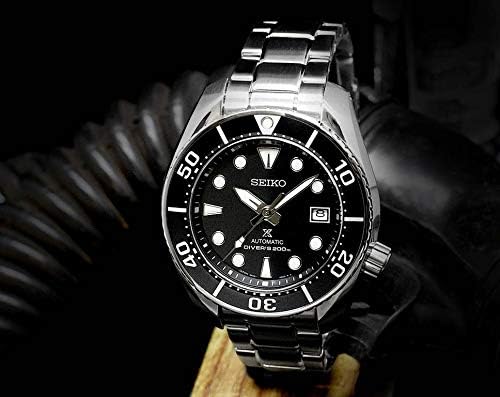 Seiko Prospex 3rd Gen"Sumo" Diver's 200m Automatic Black Dial Sapphire Glass Watch SPB101J1