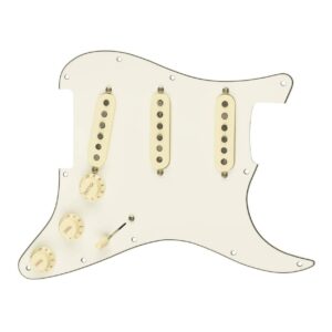 fender custom 69 prewired stratocaster pickguard - 3-ply white