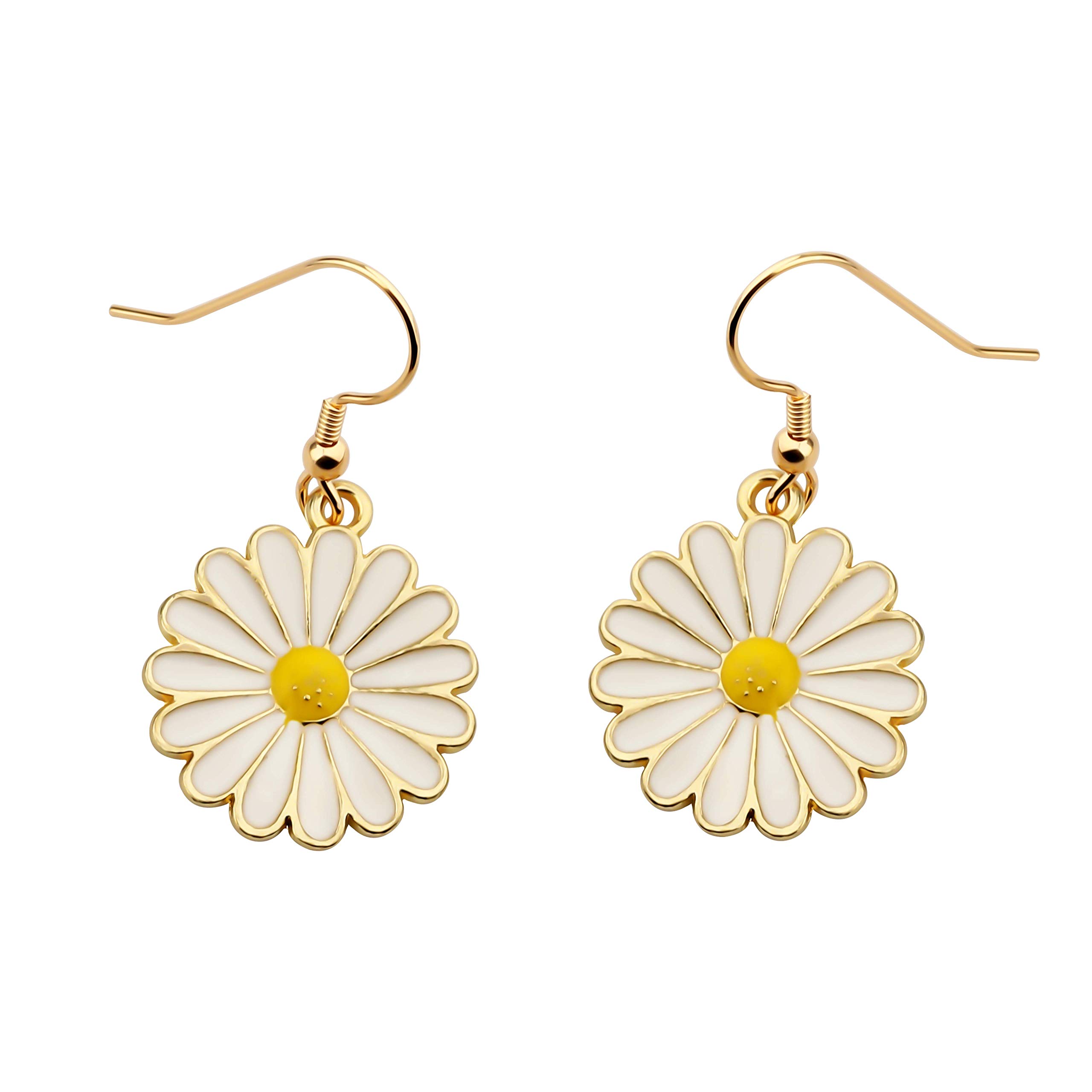 TIIMG Daisy Jewelry Daisy Earrings Daisy Flower Jewelry Daisy Lover Gift