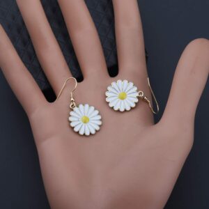 TIIMG Daisy Jewelry Daisy Earrings Daisy Flower Jewelry Daisy Lover Gift