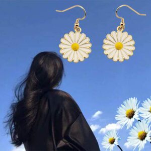 TIIMG Daisy Jewelry Daisy Earrings Daisy Flower Jewelry Daisy Lover Gift