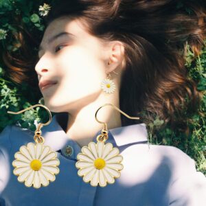 TIIMG Daisy Jewelry Daisy Earrings Daisy Flower Jewelry Daisy Lover Gift