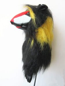 a99golf cute animal mandrill monkey head cover wood headcover great gift - fits driver